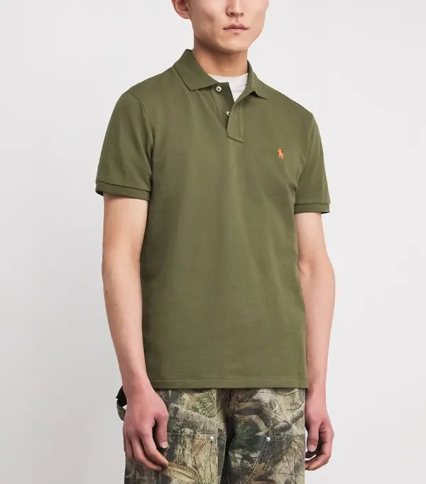 Polo Ralph Lauren Cotton Mesh Polo Pony Polo Shirt - Green