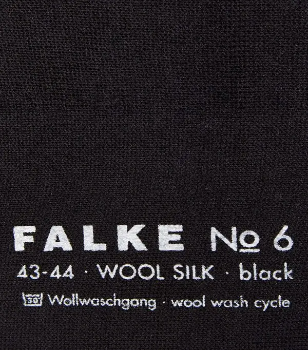 Falke No. 6 Wool-silk Socks - Black