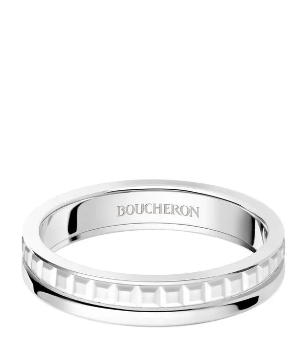 Boucheron Gold Quatre Double Edition Wedding Band - White
