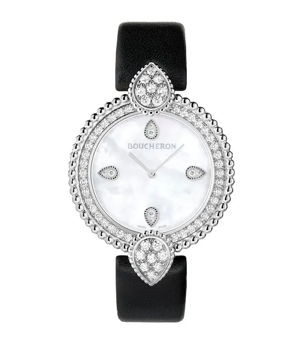 Boucheron Steel And Diamond Serpent Bohème Watch - White
