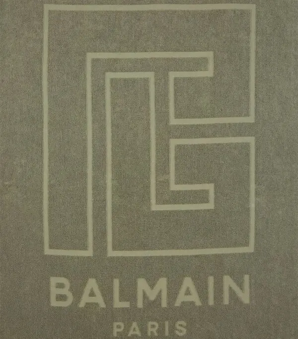 Balmain Pb Monogram Beach Towel