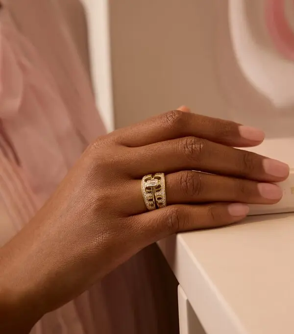 BOODLES Yellow And Diamond Ring