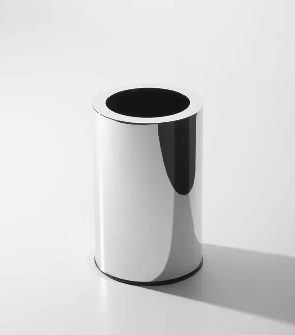 DECOR WALTHER Stainless Steel Round Bathroom Bin