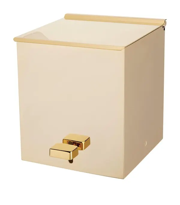 ZODIAC Plated Square Pedal Bin - Gold