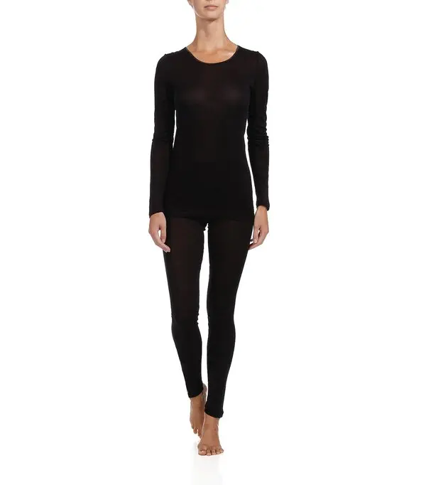 Hanro Pure Silk Leggings - Black