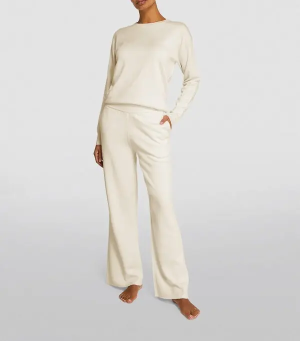 Olivia Von Halle Silk-blend Carmel Tracksuit