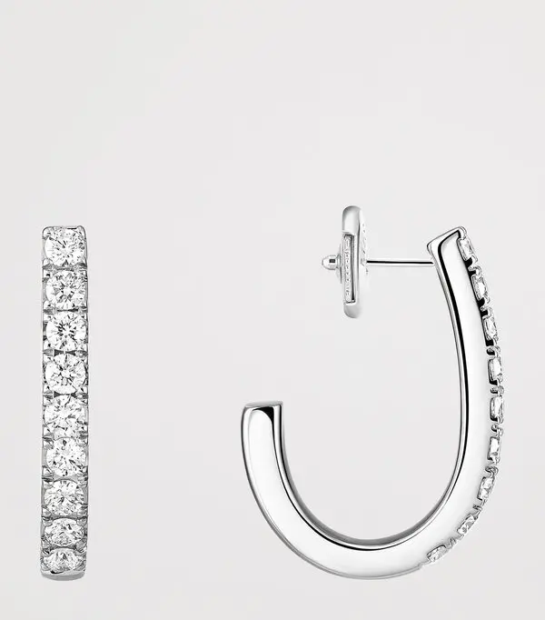Messika Gatsby Diamond And White Gold Earrings