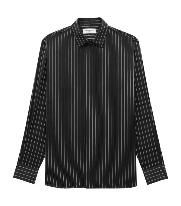 Saint Laurent Silk Pinstripe Shirt