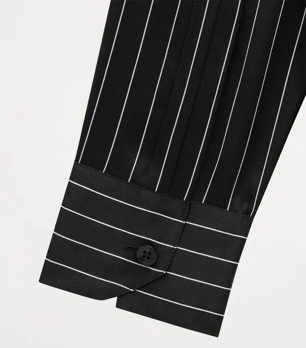 Saint Laurent Silk Pinstripe Shirt