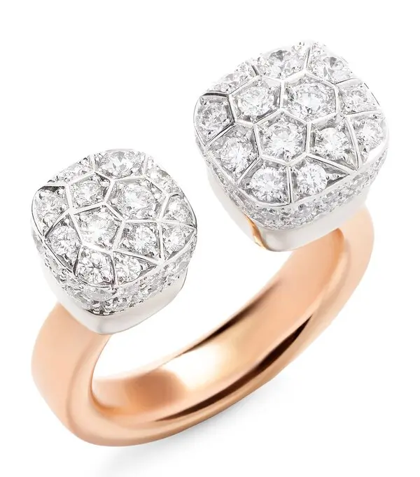 Pomellato Mixed Gold Nudo Ring - Rose Gold