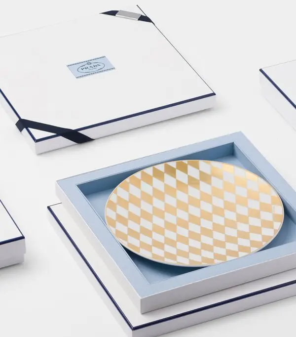 Prada Chequerboard Charger Plate