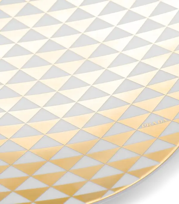 Prada Triangles Mini Charger Plate