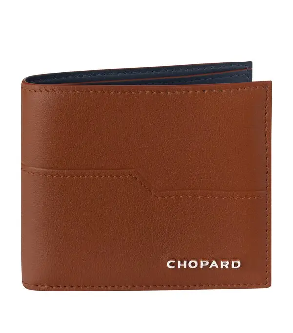 Chopard Mini Leather Heritage Bifold Wallet - Black