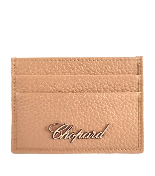 Chopard Small Leather Classic Card Holder - Brown