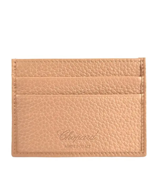 Chopard Small Leather Classic Card Holder - Brown