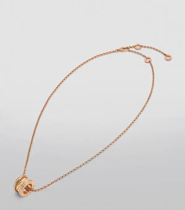 BVLGARI B.zero1 Rock Pendant Necklace In And Diamonds