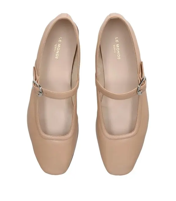 Le Monde Beryl Leather Mary Jane Ballet Flats