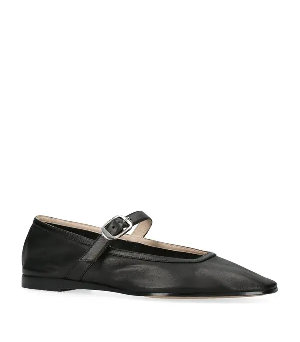 Le Monde Beryl Leather Mary Jane Ballet Flats
