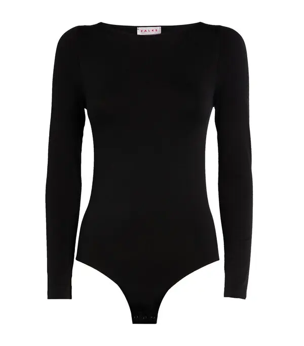 Falke Long-sleeved Bodysuit - Black