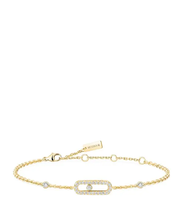 Messika Move Uno Diamond Chain Bracelet - Gold