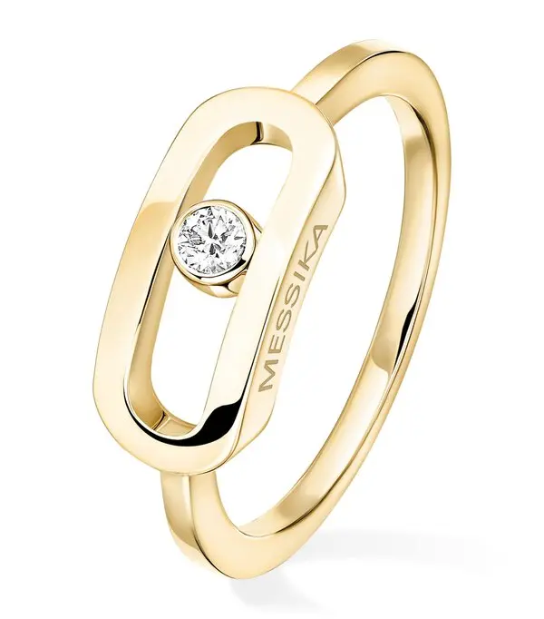 Messika Move Uno Diamond And Yellow Ring - Gold