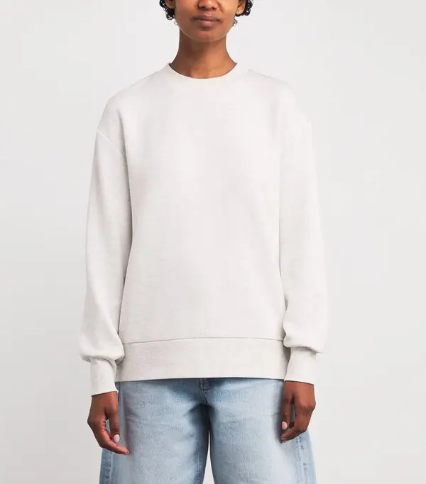 Varley Doublesoft Gabriella Sweatshirt With Side Zips - Ivory