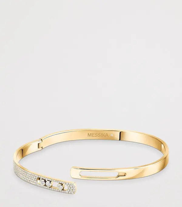 Messika Move Noa Diamond Pavé Bracelet - Gold