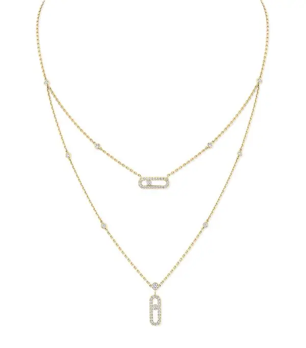 Messika Move Uno Diamond Necklace - Gold