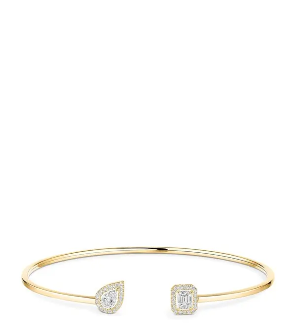Messika My Twin Diamond Bangle - Gold