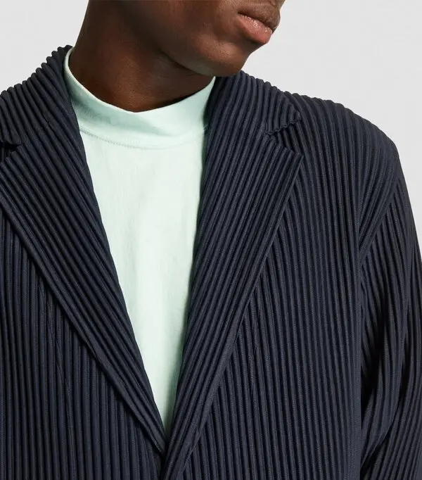 Issey Miyake Pleated Basics Blazer - Navy