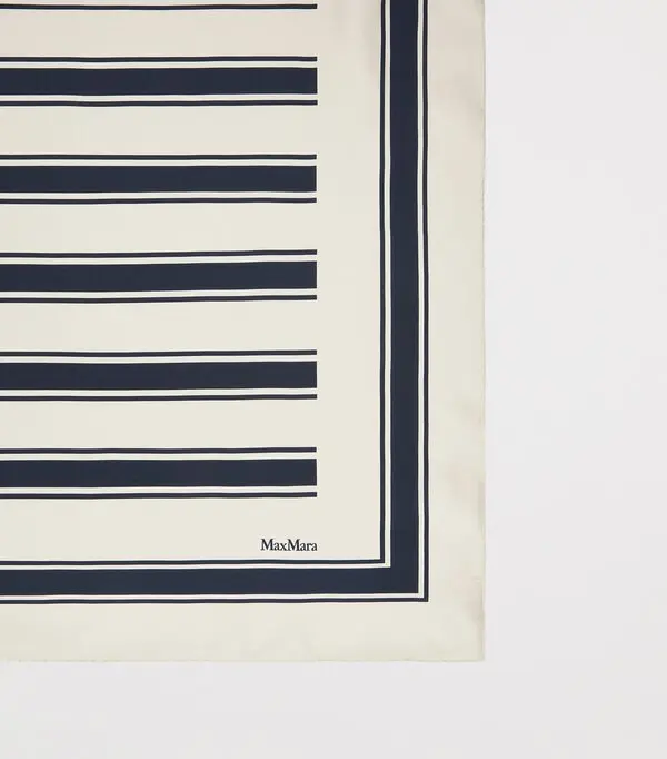 Max Mara Silk Printed Scarf