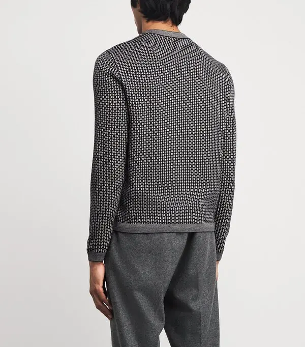 Emporio Armani Virgin Wool Textured Sweater