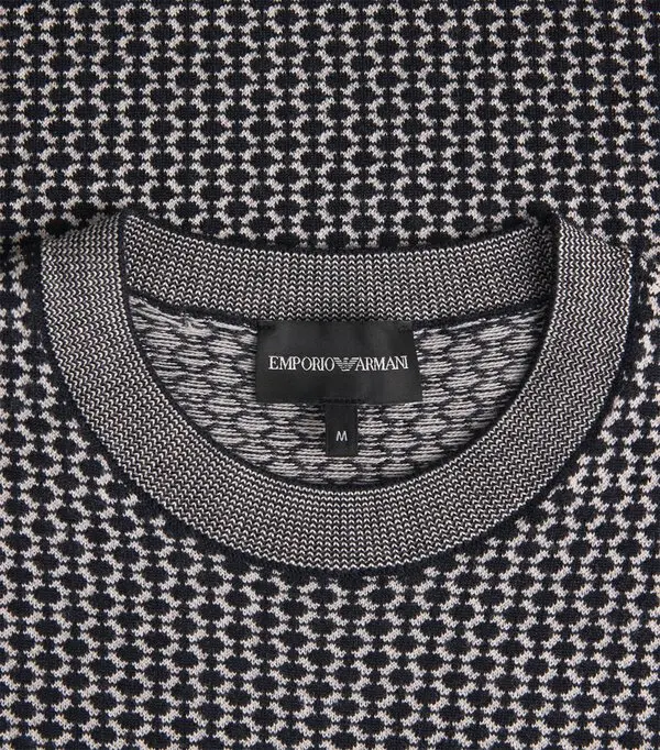 Emporio Armani Virgin Wool Textured Sweater