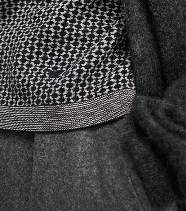 Emporio Armani Virgin Wool Textured Sweater