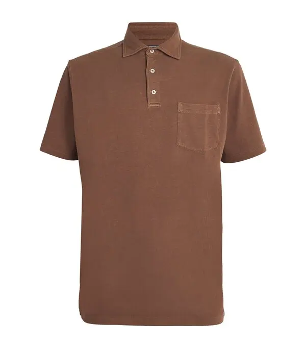 Polo Ralph Lauren Cotton-linen Polo Shirt - Brown