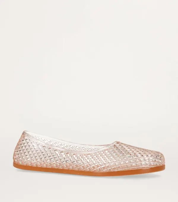 ANCIENT GREEK SANDALS Jelly Ballet Flats - Beige