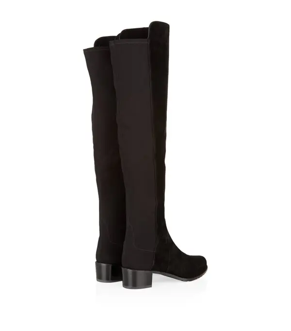 STUART WEITZMAN Suede Over-the-knee Boots - Black