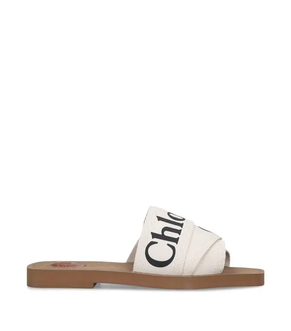 Chloé Canvas Jacquard Woody Sandals