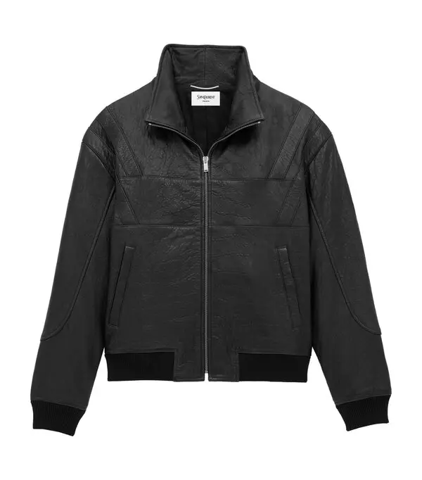 Saint Laurent Lambskin Bomber Jacket