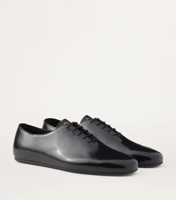 Prada Wholecut Leather Oxford Shoes