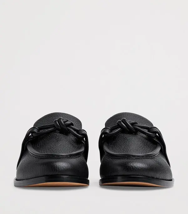 Bottega Veneta Leather Astaire Loafers - Black