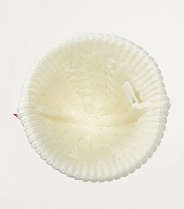 MIKI HOUSE Wool-blend Beanie - Ivory