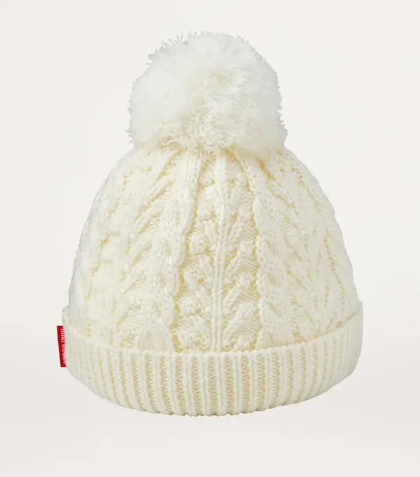 MIKI HOUSE Wool-blend Beanie - Ivory