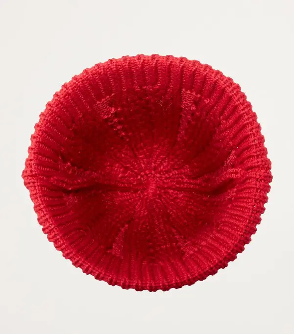 MIKI HOUSE Wool-blend Beanie - Red