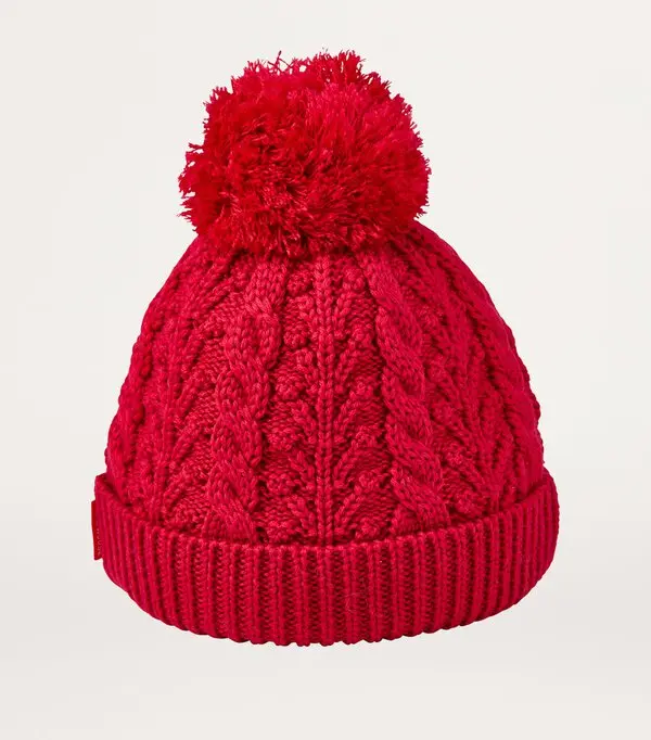 MIKI HOUSE Wool-blend Beanie - Red