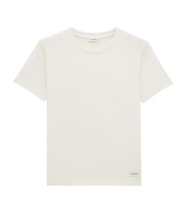 Saint Laurent Logo-patch T-shirt