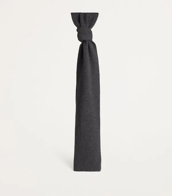 Sunspel Wool-cashmere Waffle Scarf
