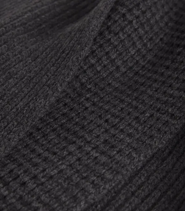 Sunspel Wool-cashmere Waffle Scarf