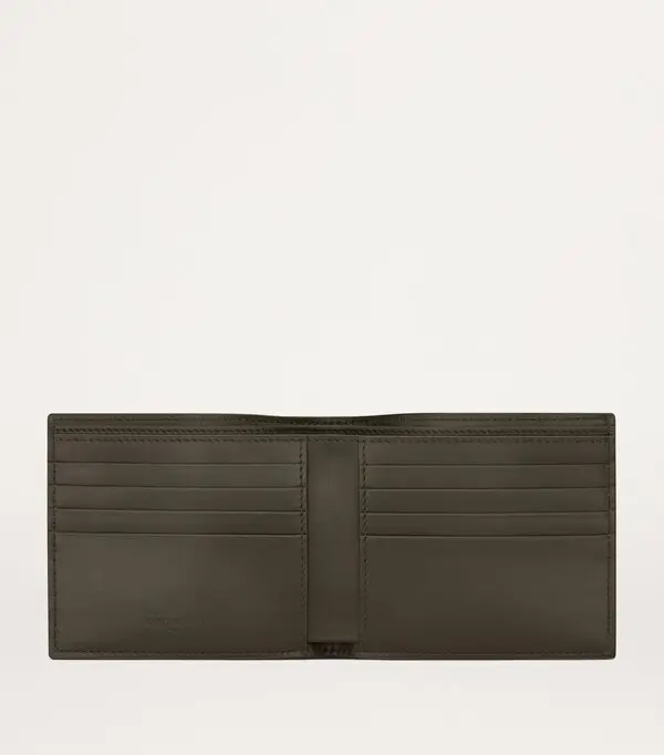Saint Laurent Leather Bifold Wallet - Green