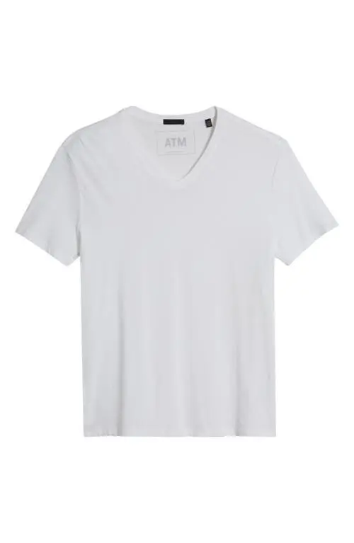ATM Anthony Thomas Melillo V-neck Cotton T-shirt - White